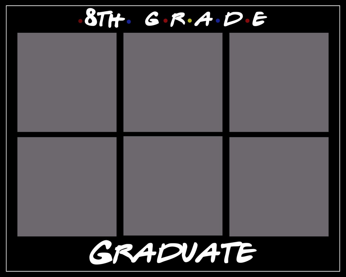 8th Grade*/ Middle School/ Grad/ Graduation Photoshop Digital Box ...