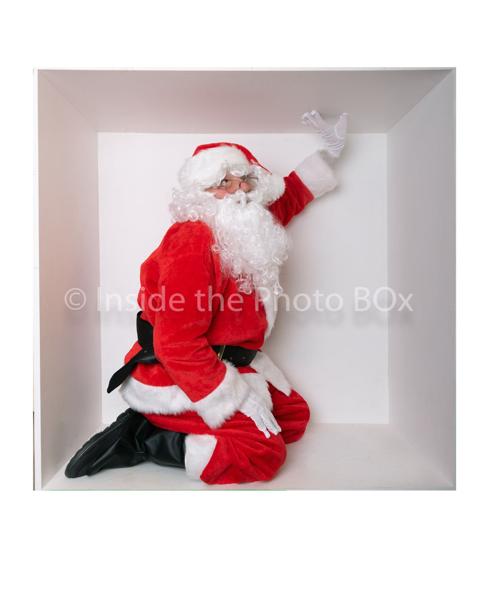 Santa in the Box .png Photo Overlay for Photo Collage in the - Etsy