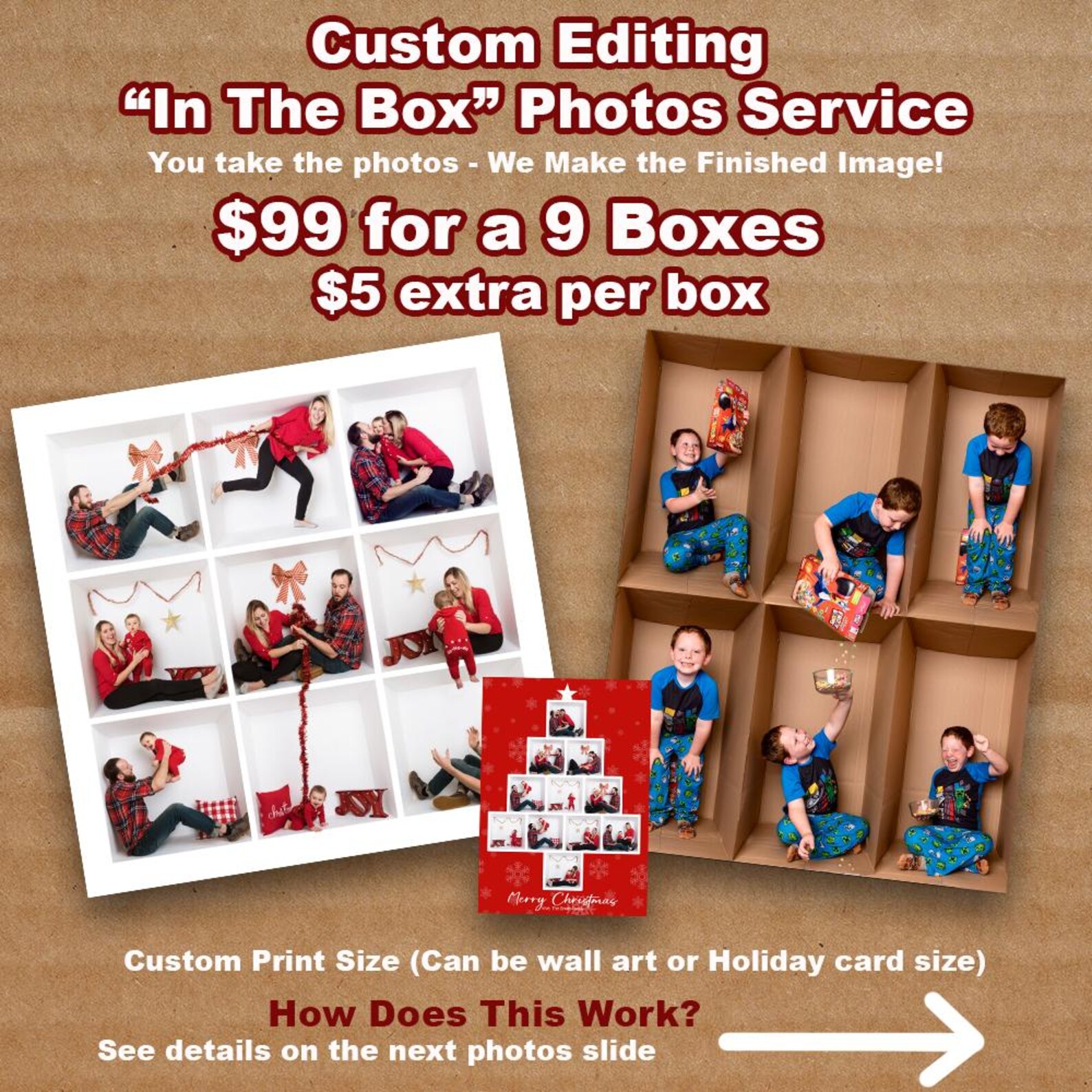 Custom Edit of Cardboard or White Box "in the Box" Photos- You ...