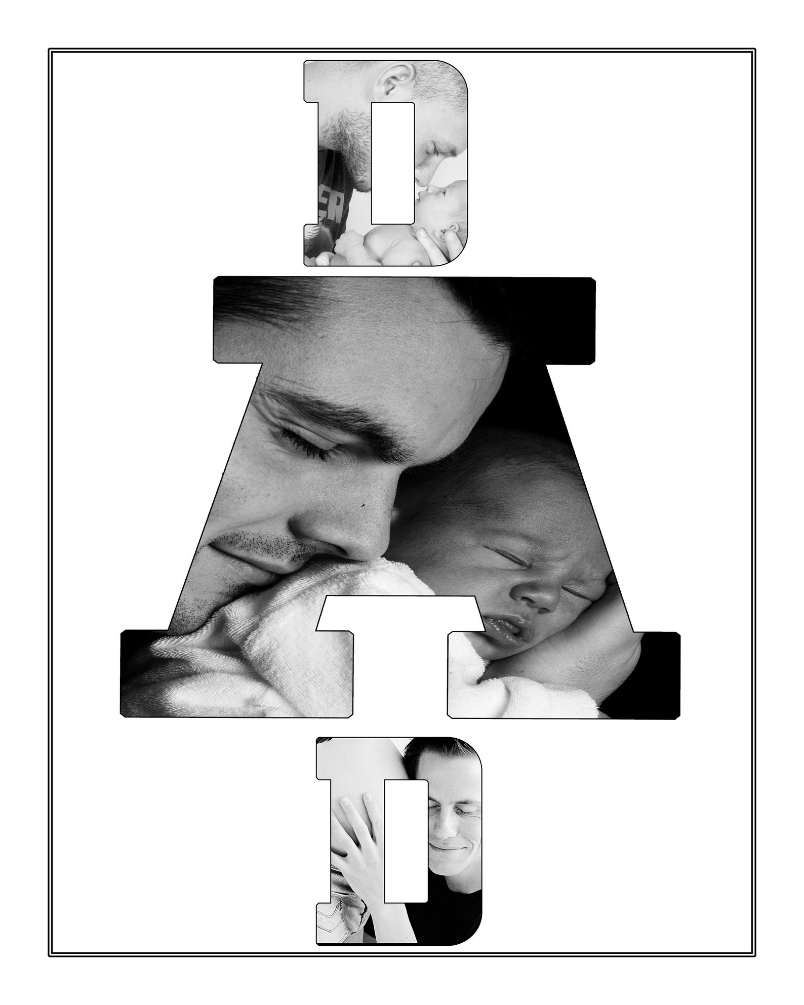 Father's Day dad Photoshop Template for - Etsy