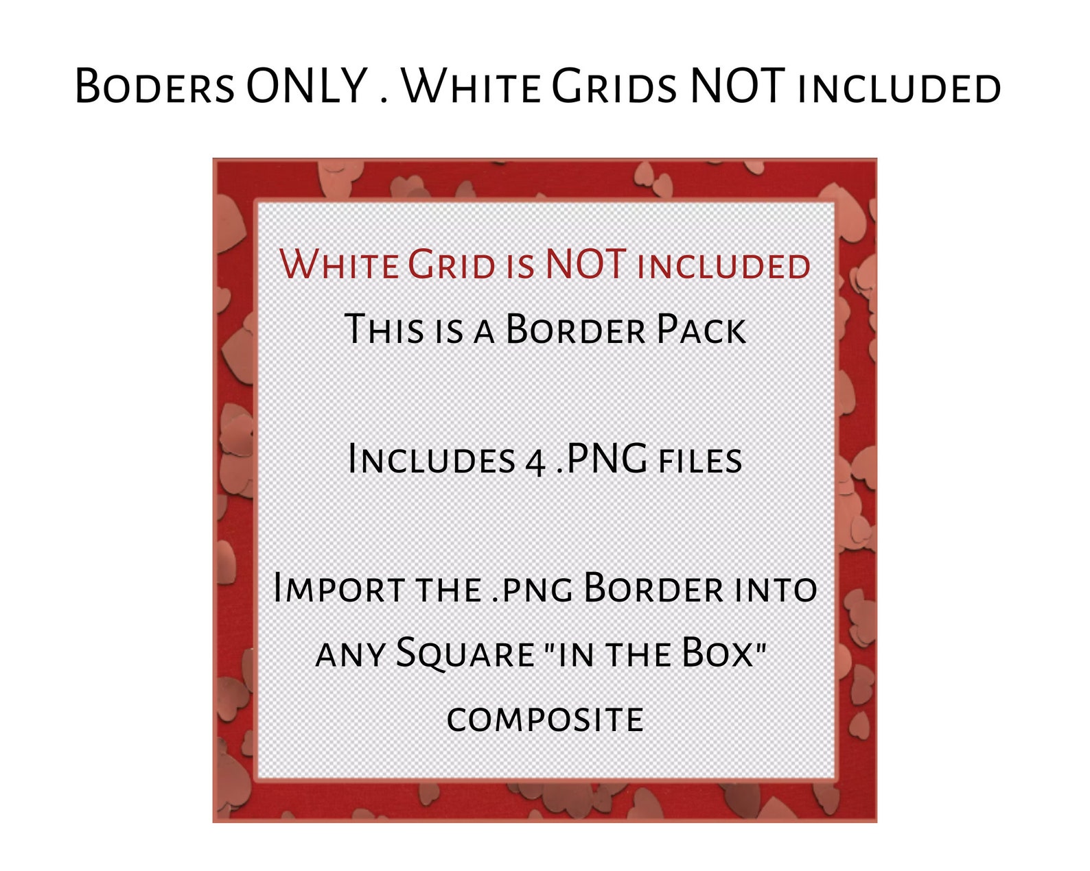 In the Box Valentine's Day Editable Photoshop OR CANVA .PNG Photo ...