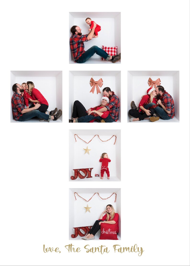 Christmas Cross "in the Box" Holiday Card Photoshop Composite Collage ...