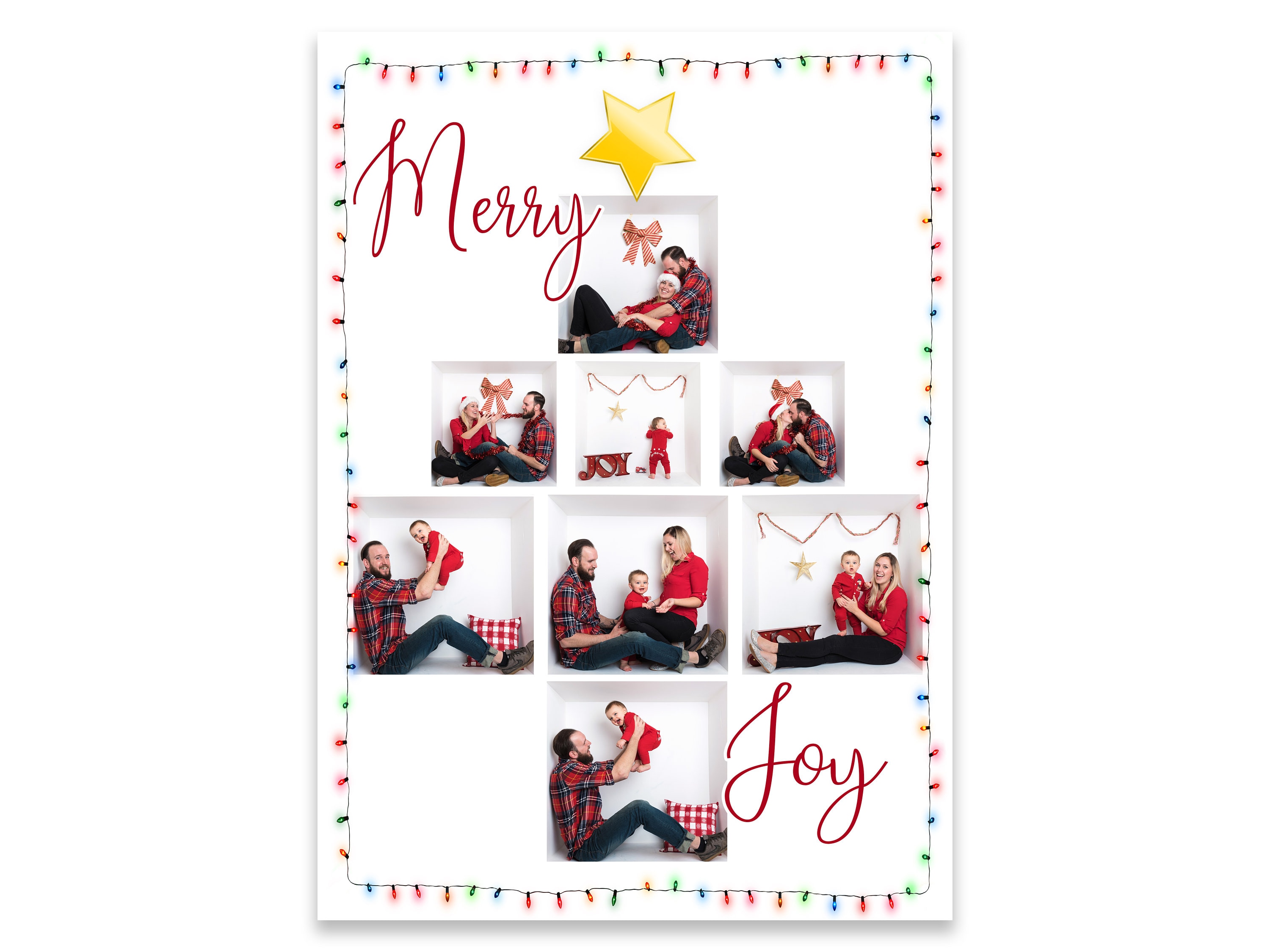 Christmas Tree in the Box Holiday Card Photoshop - Etsy Canada