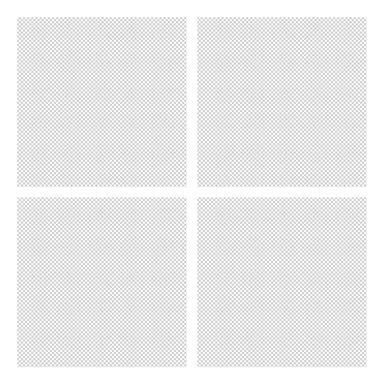 In the Box 4 Box Photoshop Template Editable Digital White Grid SQUARE ...