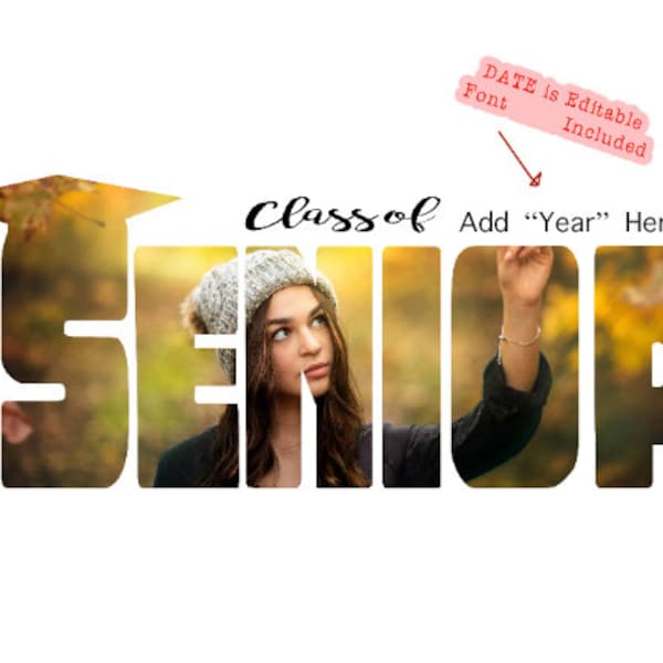 Senior Bubble Letters - Etsy