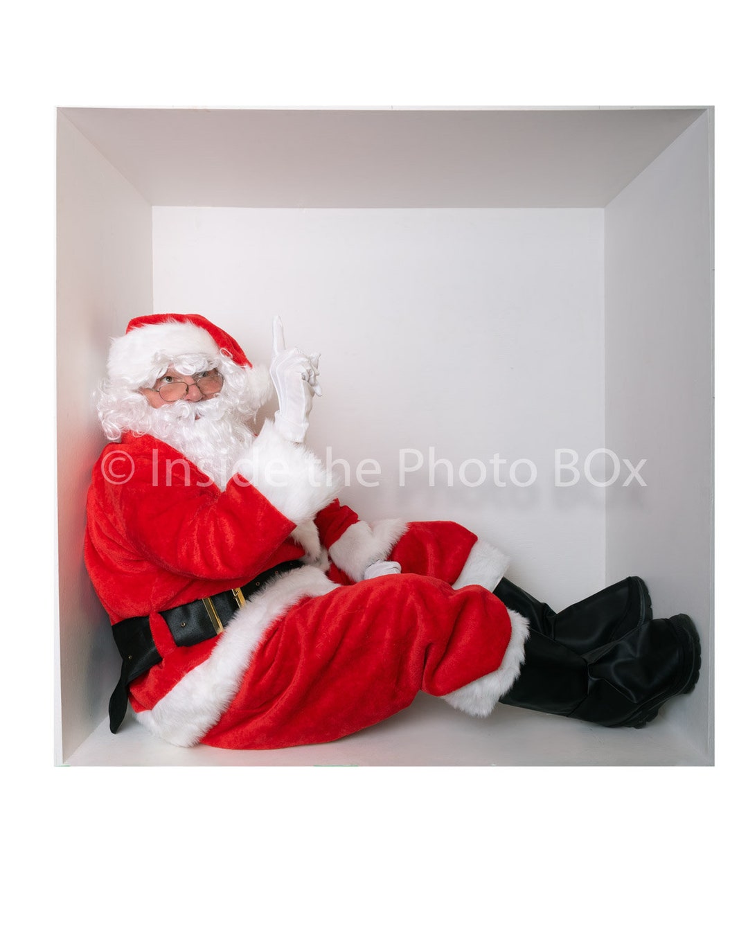 Santa in the Box .png Photo Overlay for Photo Collage in the Box ...