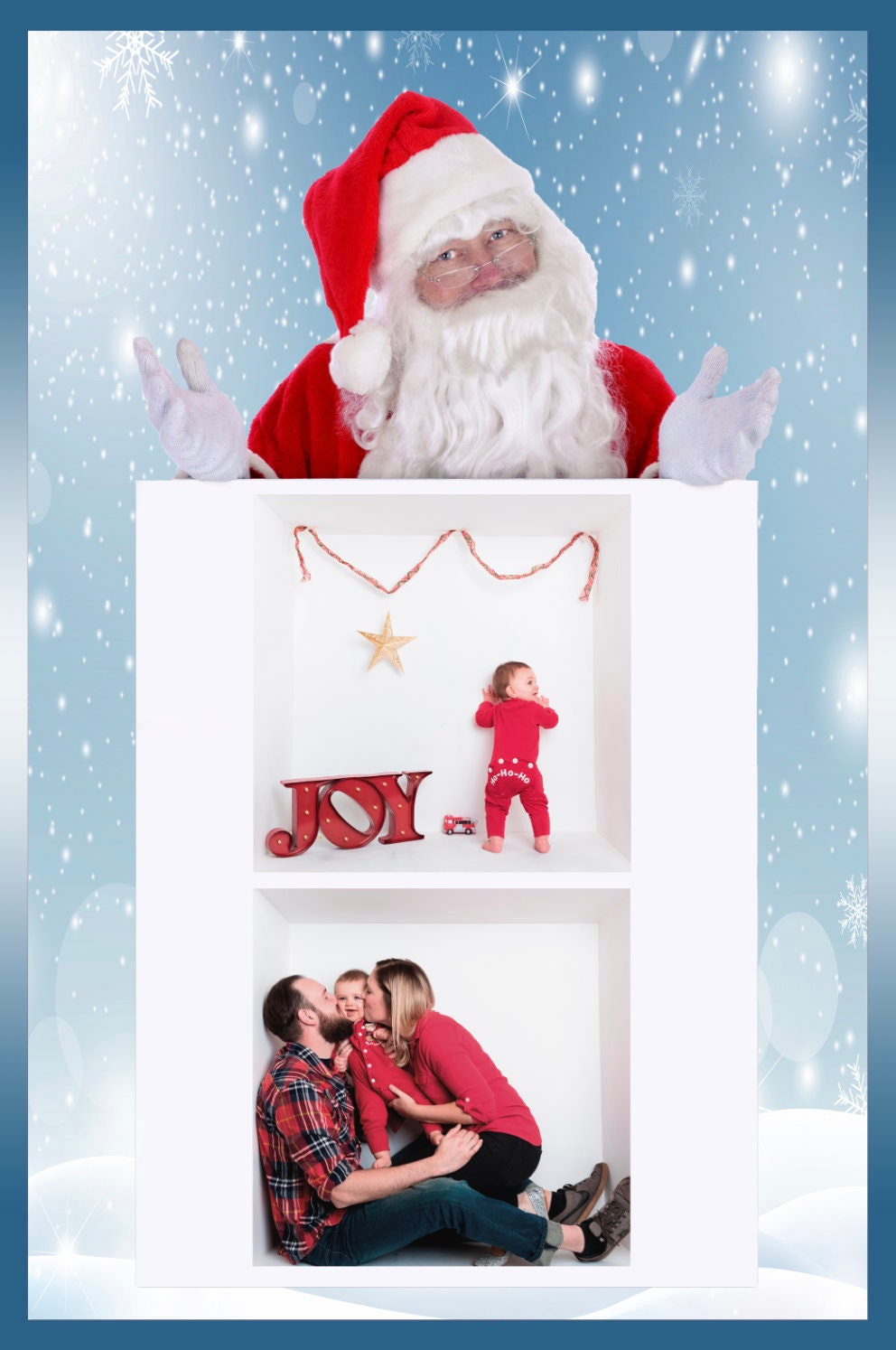 Santa Photo Collage hey Now Size 3:2 Ratio in - Etsy