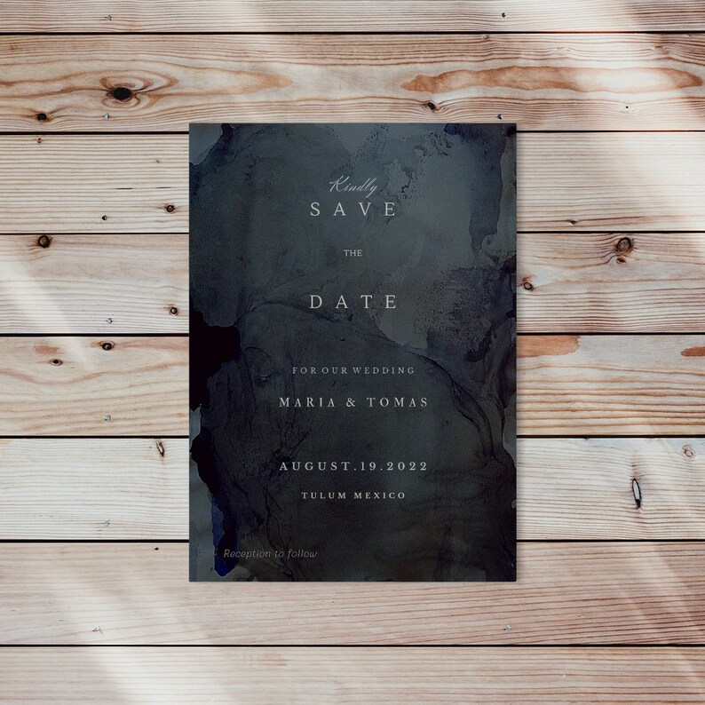 Editable Canva Template Save the Date 5x7 Inches Handmade | Etsy