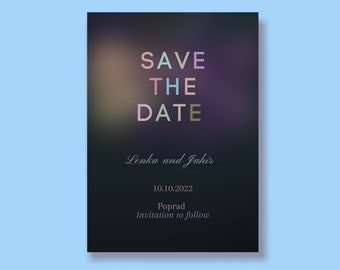 Editable Canva Template Save the Date 5x7 Inches Handmade | Etsy