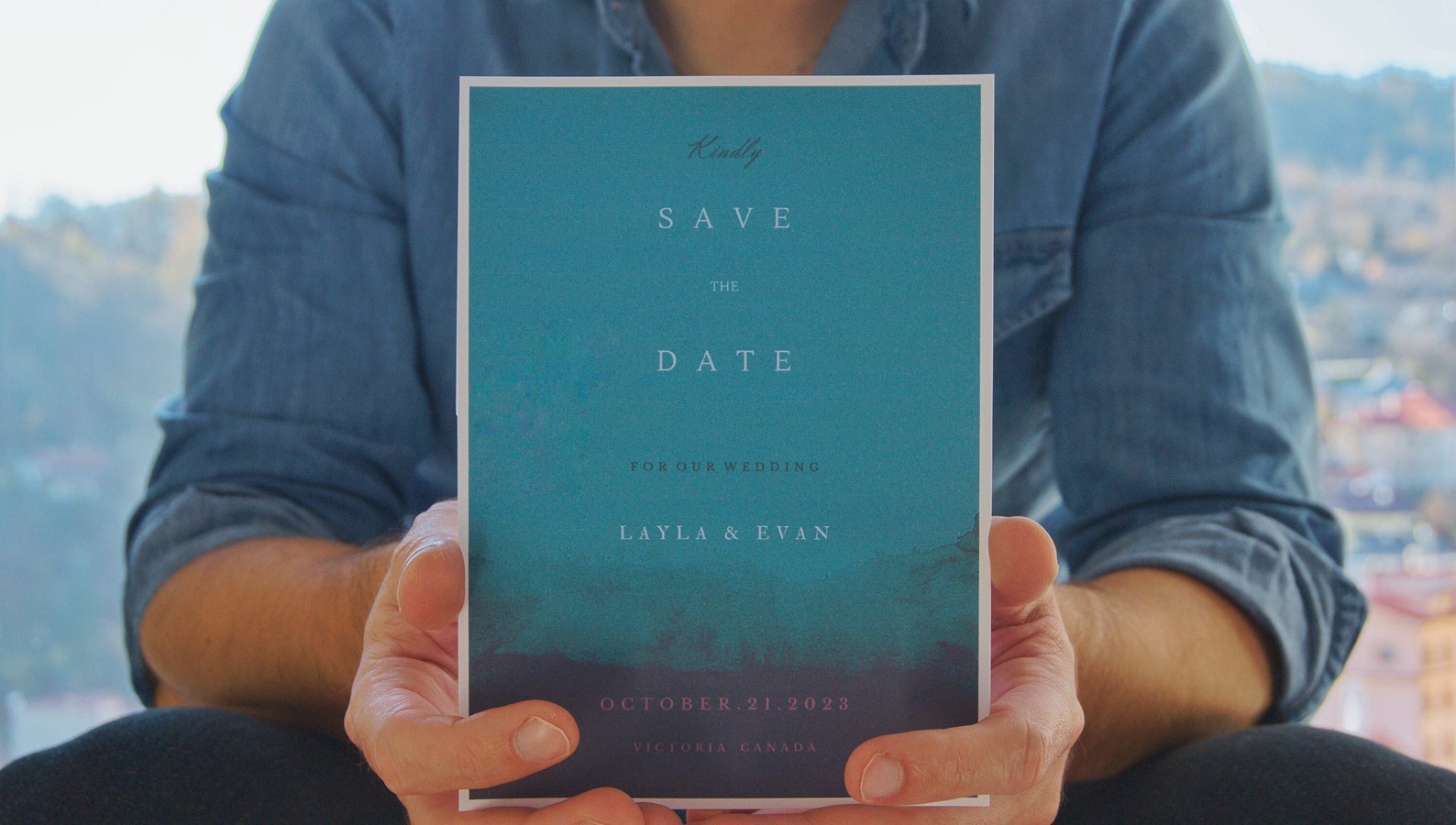 Editable Canva Template Save the Date 5x7 Inches Handmade - Etsy