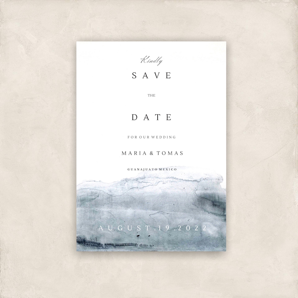 Editable Canva Template Save the Date 5x7 Inches Handmade | Etsy