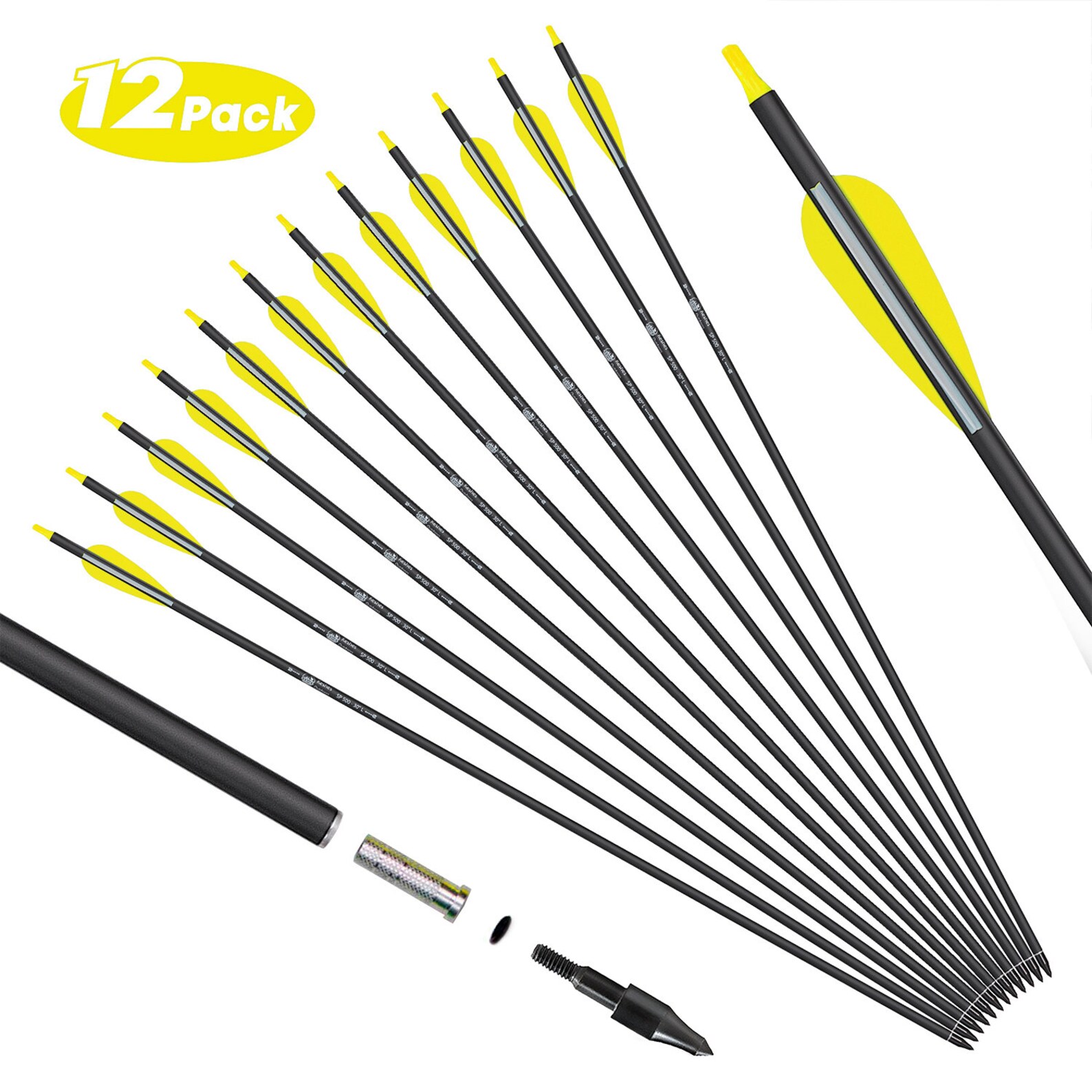 Archery Carbon Hunting Arrows for Compound & Recurve Bows - Etsy