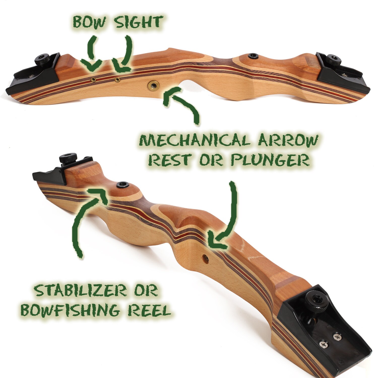 Archery Takedown Recurve Bow 62 Hunting Bow Set - Etsy