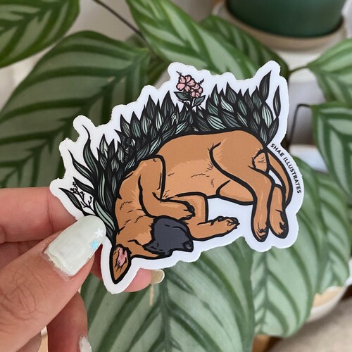 Malinois Sticker Belgian Malinois Puppy Dog Vinyl Hand - Etsy