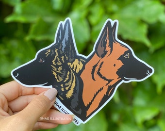 Dutch Shepherd Car Decal - Etsy