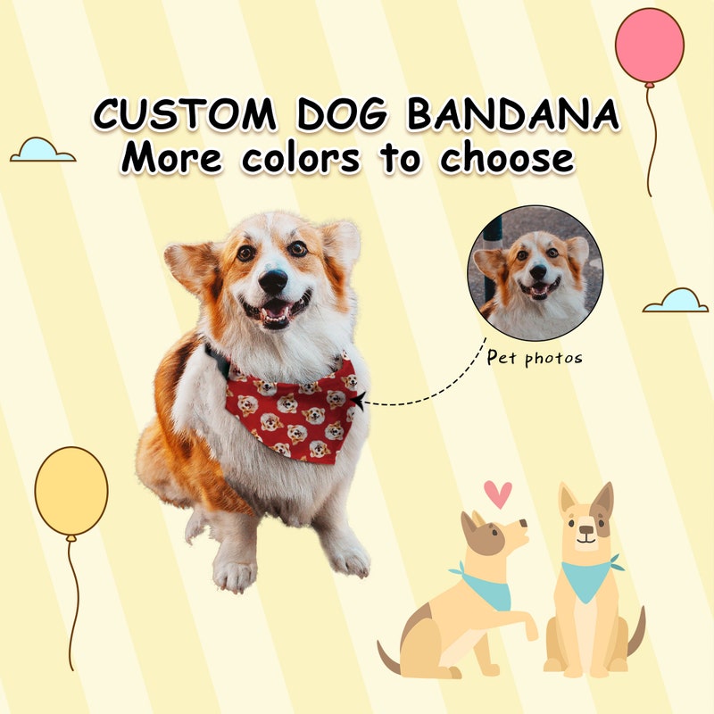 Custom Dog Bandana - Etsy