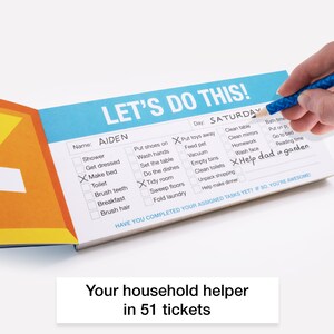 Little Ticket Book of Chores | Customisable & Fun Chore Chart for Kids ...