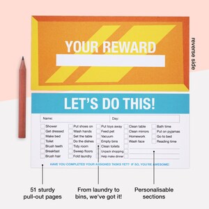 Little Ticket Book of Chores | Customisable & Fun Chore Chart for Kids ...