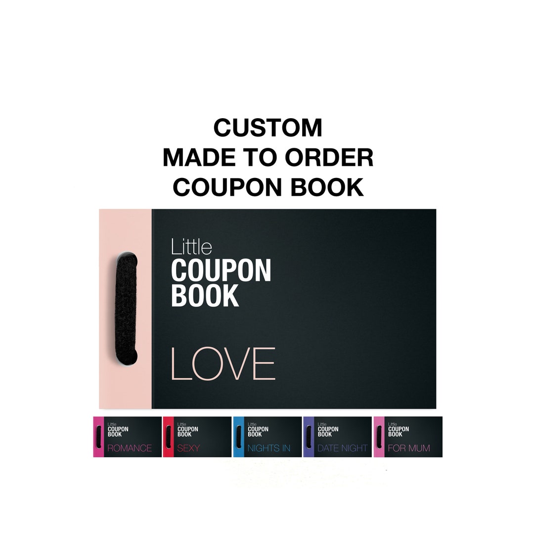 Fully Customisable Coupon Book: Select Your Cover and - Etsy