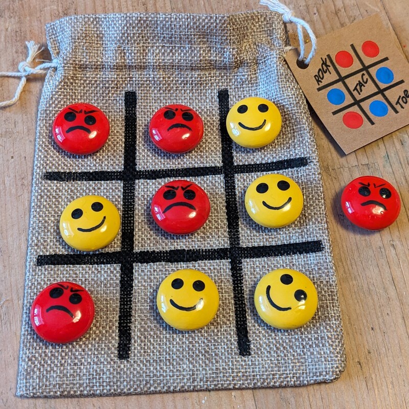 Rock Tic Tac Toe - Etsy