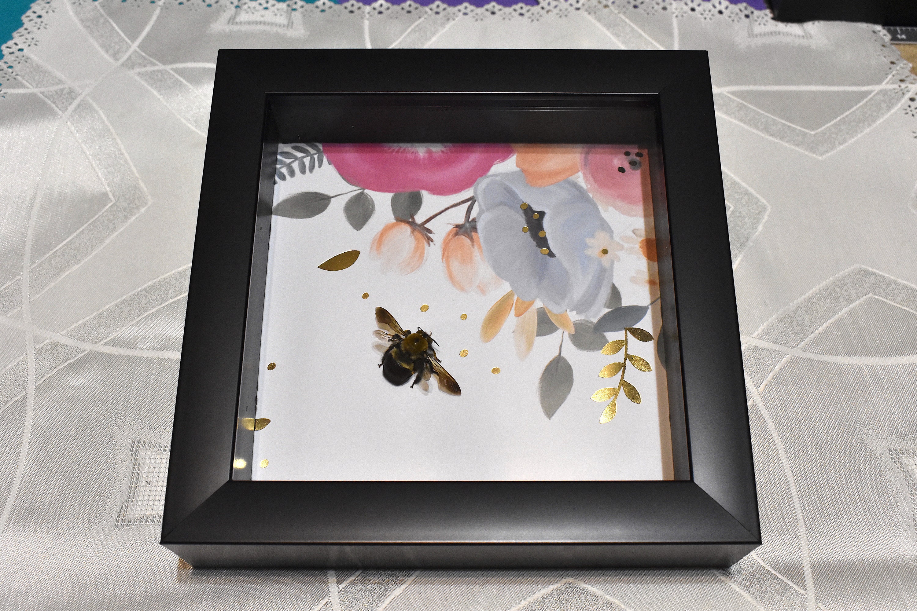 Carpenter Bee Shadowbox Display cruelty-free - Etsy
