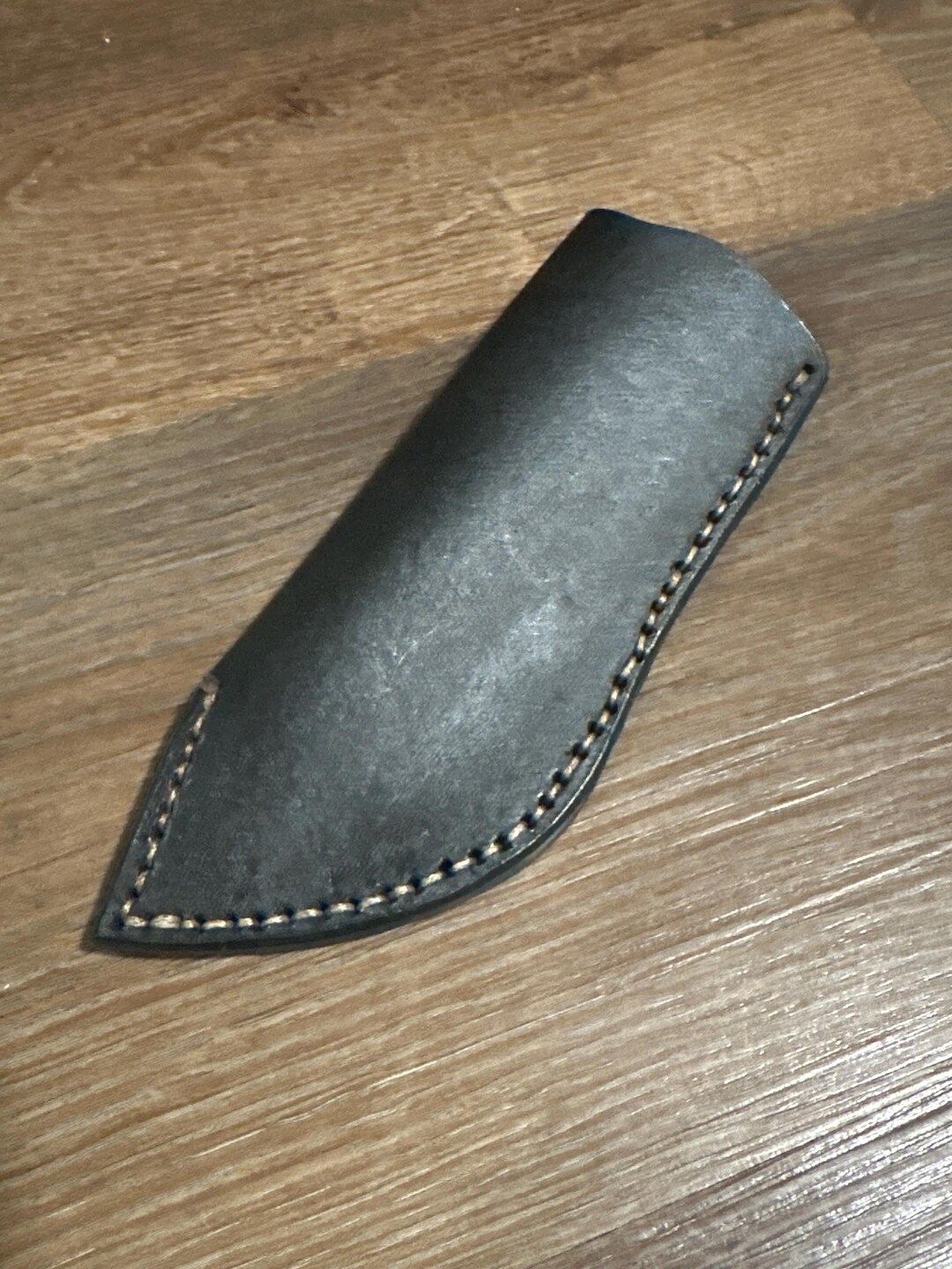 Medium 7” Custom Genuine Leather Sheath Fixed Blade Knife. Right Hand ...