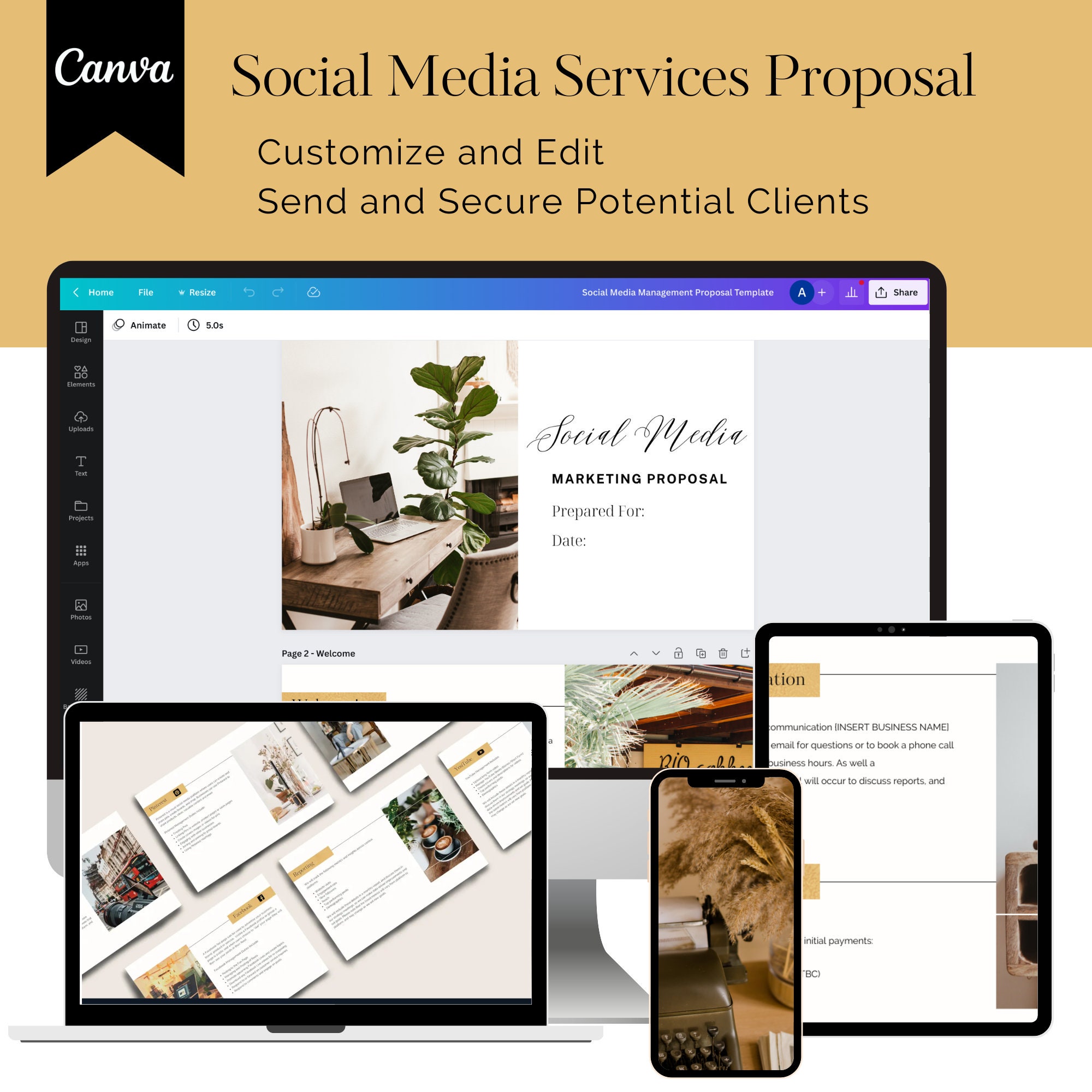 Social Media Proposal Template - Etsy