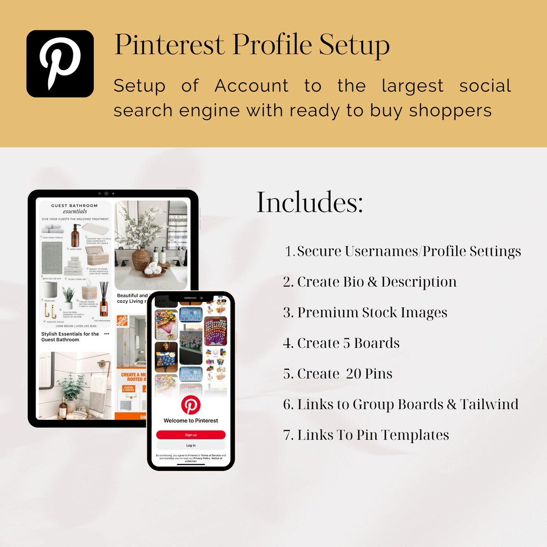 Pinterest Business Profile Setup | Pinterest Management - Etsy