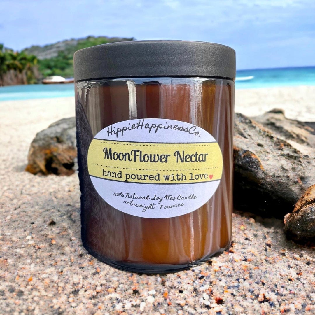 Moonflower Nectar Soy Wax Candle | All-natural Soy Wax Candle | Soy Wax ...