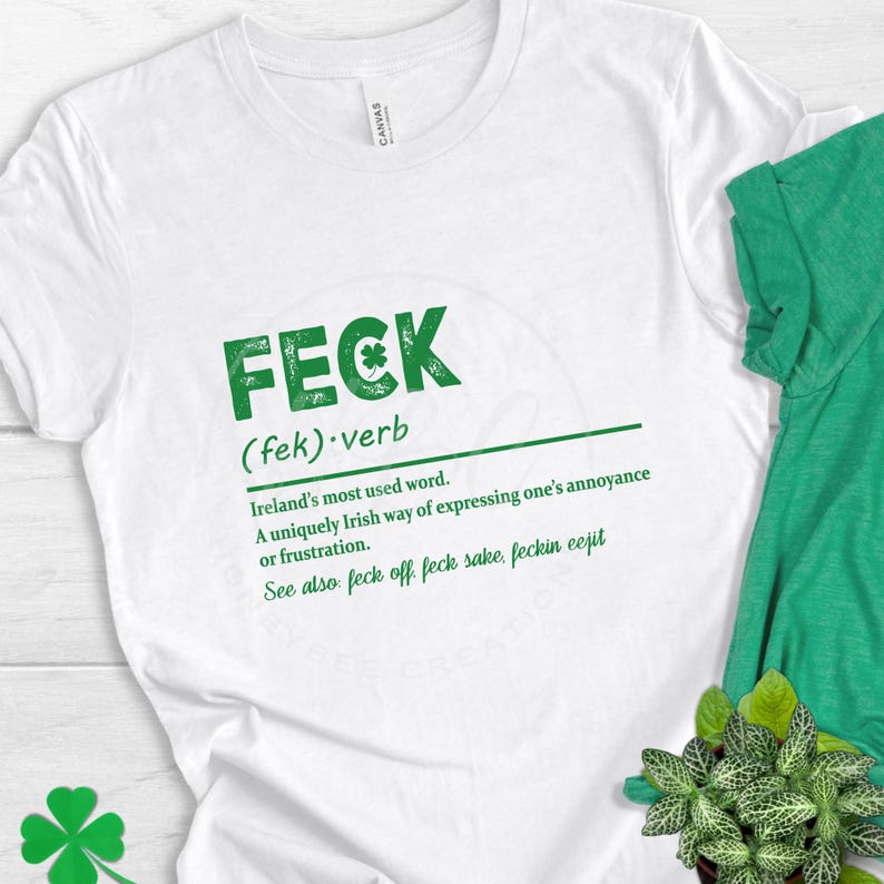 Feck Definition Digital Design, Instant Download, St Patricks Day Png ...