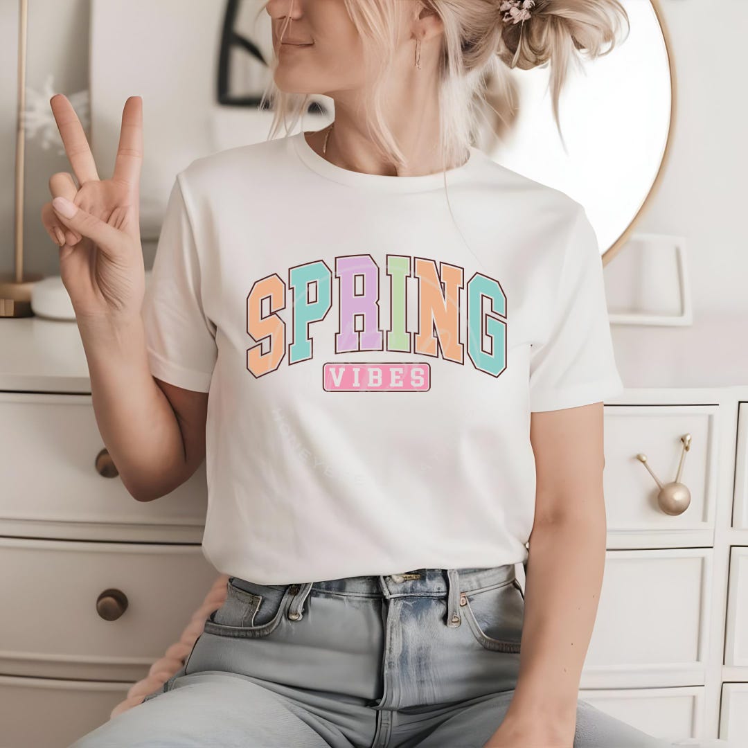 Spring Vibes Png, Tshirt Designs Png, Pastel Spring Png, Spring Quotes ...