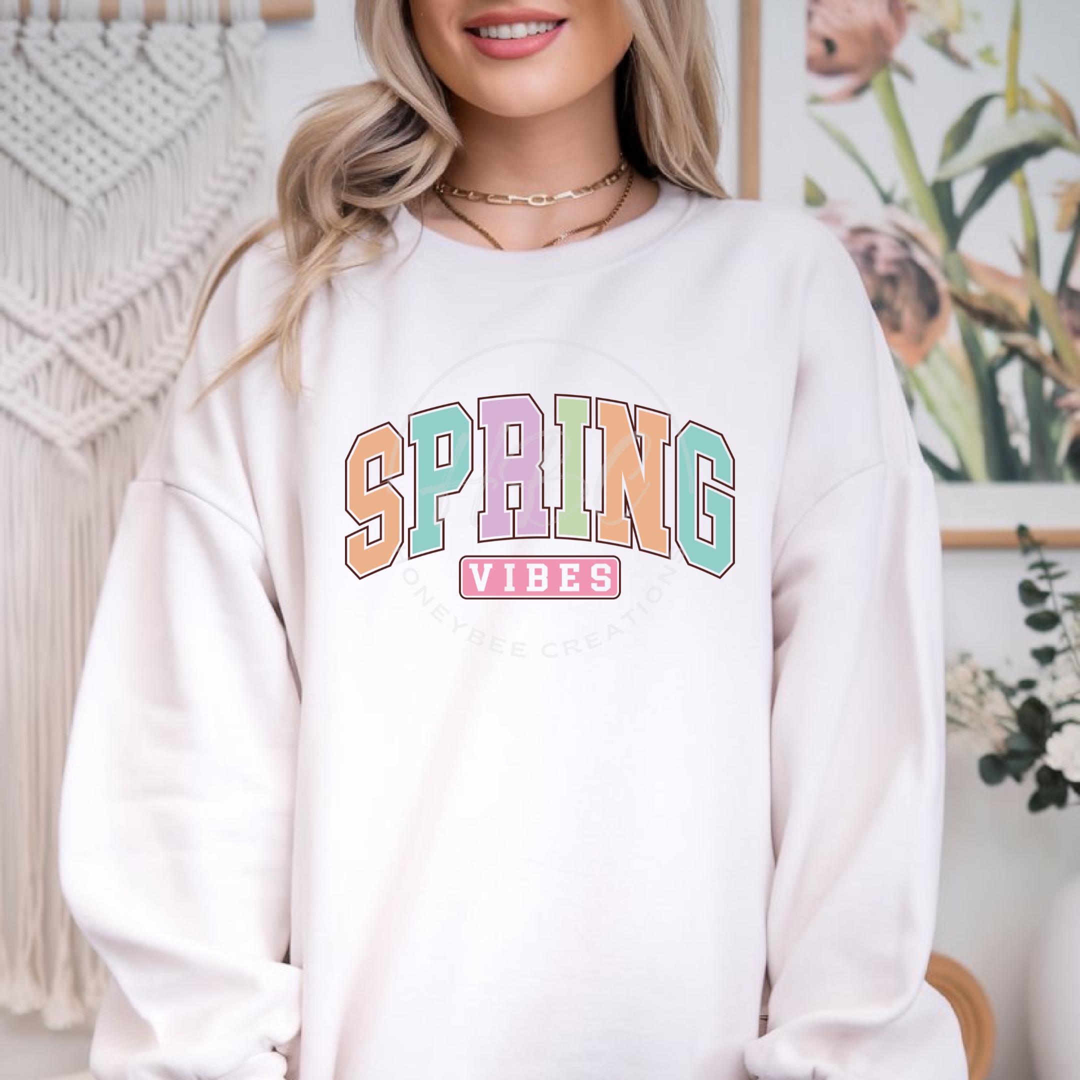 Spring Vibes Png, Tshirt Designs Png, Pastel Spring Png, Spring Quotes ...