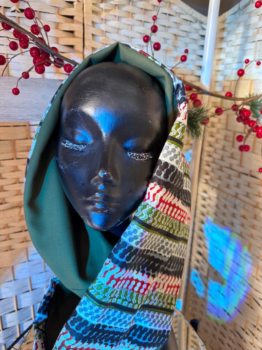 Reversible African Print Jersey Double Snood - Etsy