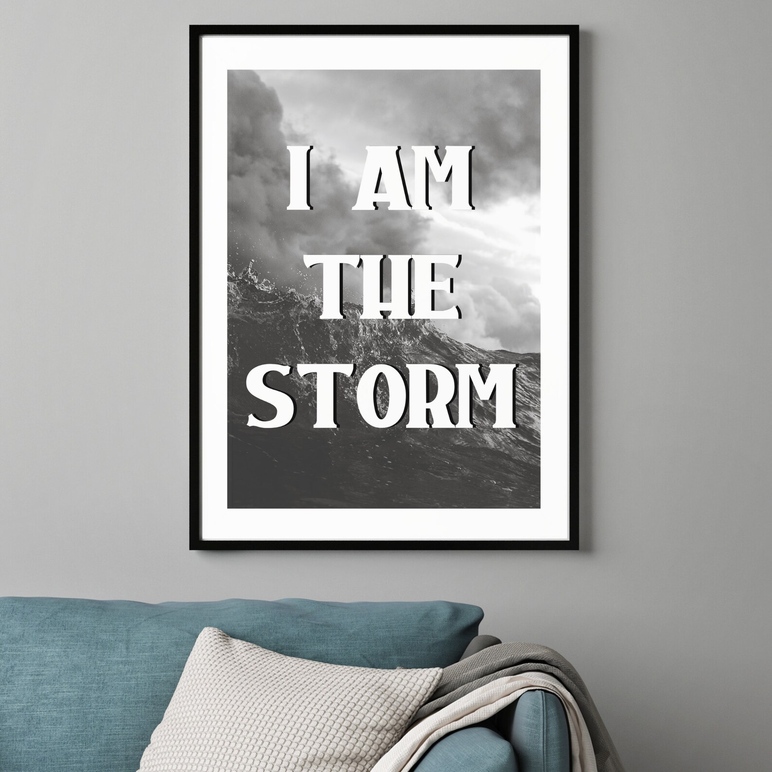 I Am the Storm Printable Wall Art Print, Printable Art, Inspirational ...