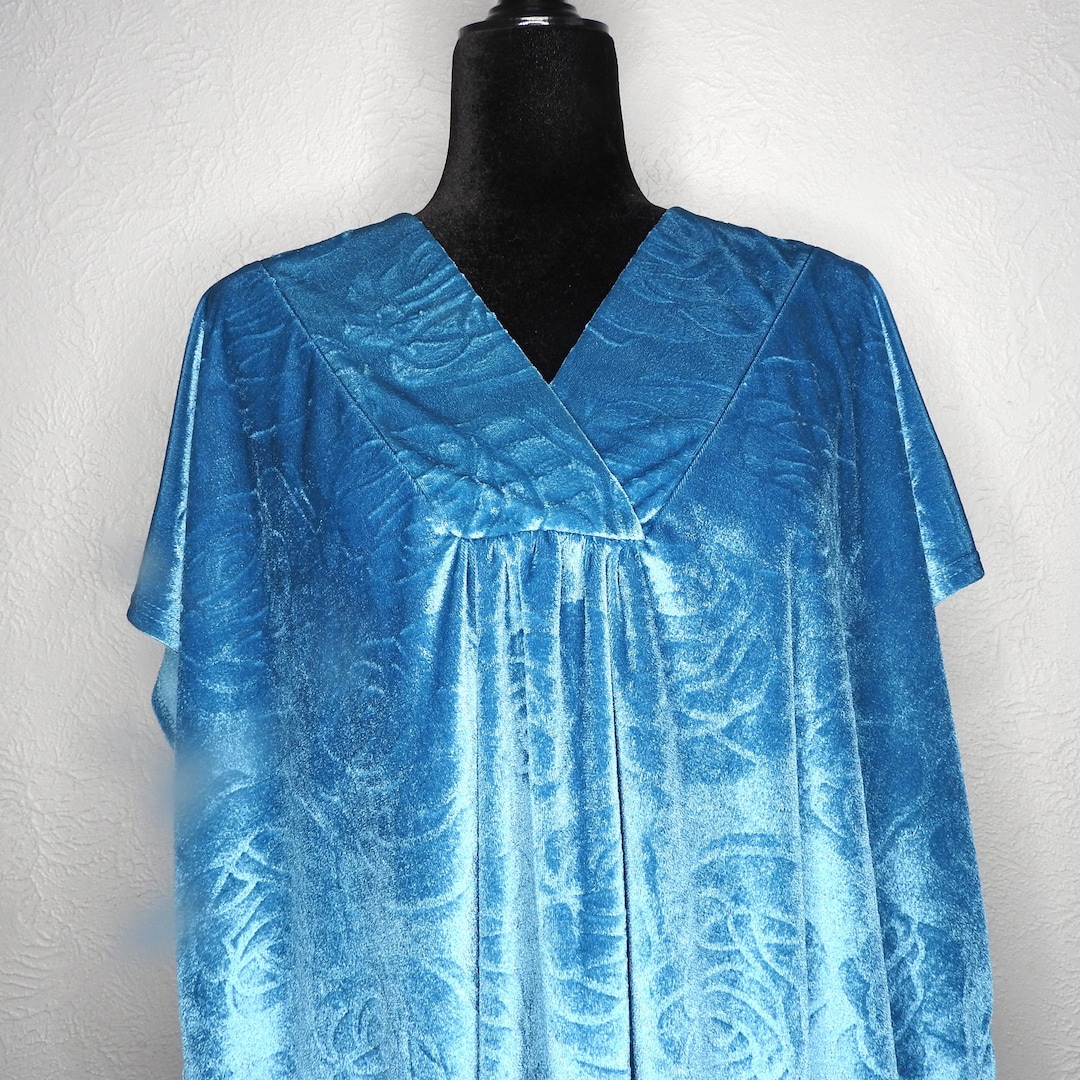 Vintage VANITY FAIR ROBE ~ Crushed Velour ~ Shimmery ~ Lounger ~ Duster ...