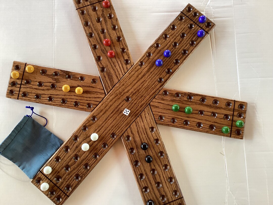 Large Handmade Wooden Marble Gameboard Aggravation - Etsy