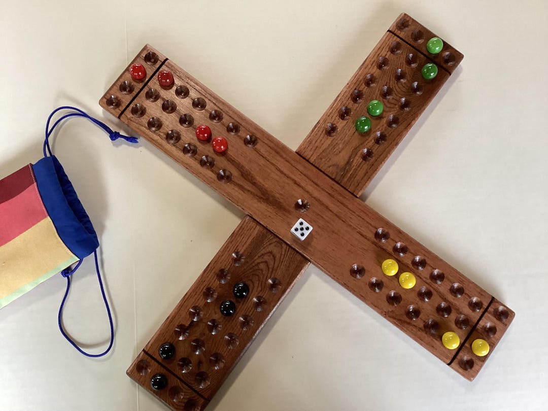 Standard Handmade Wooden Marble Gameboard Aggravation 4 Player - Etsy