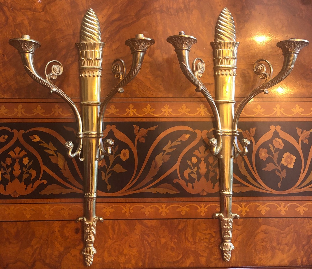 Gilt Bronze Thomire Empire Style Sconces - Etsy
