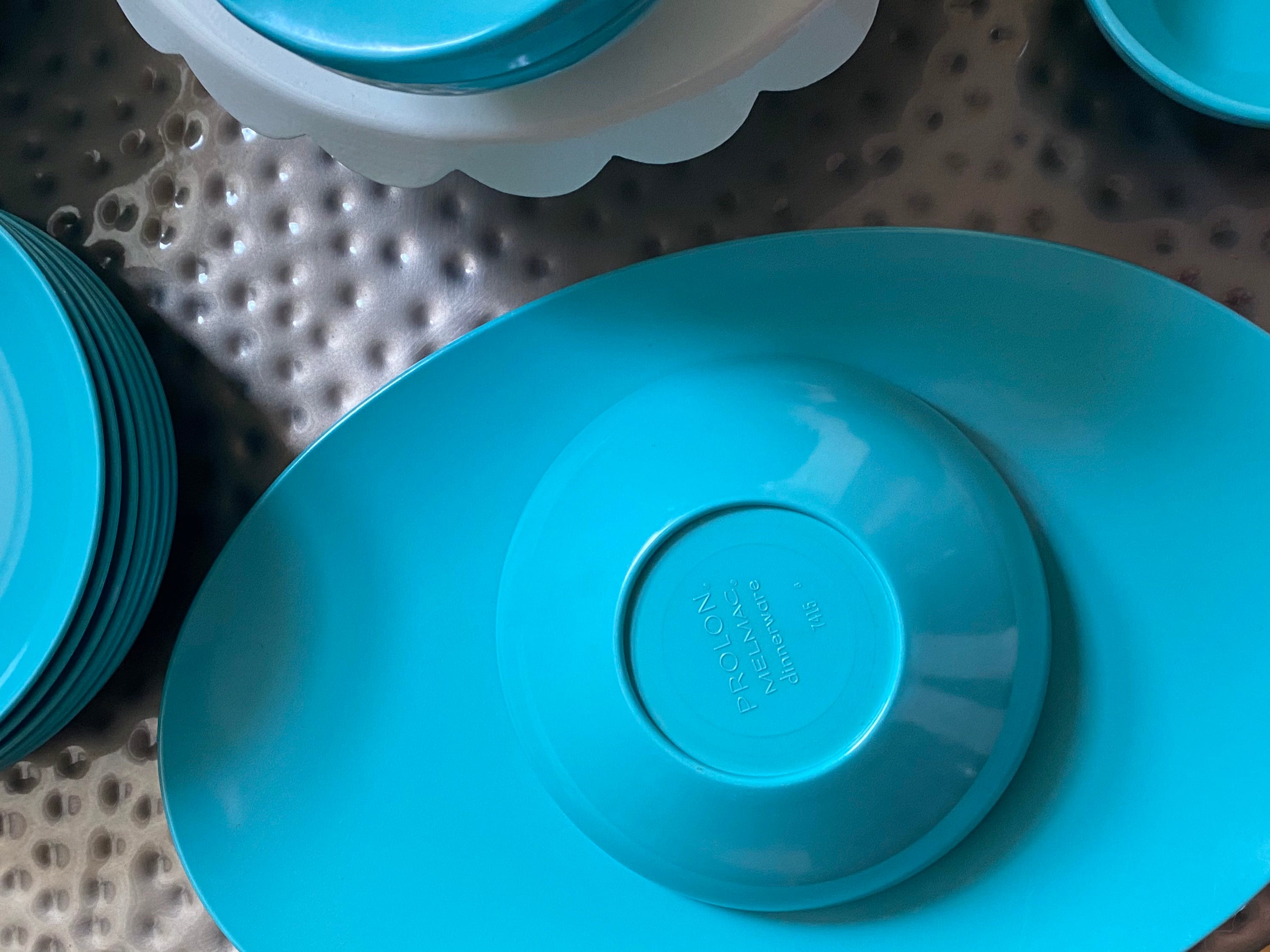Prolon Melmac Aqua Dinnerware - Etsy