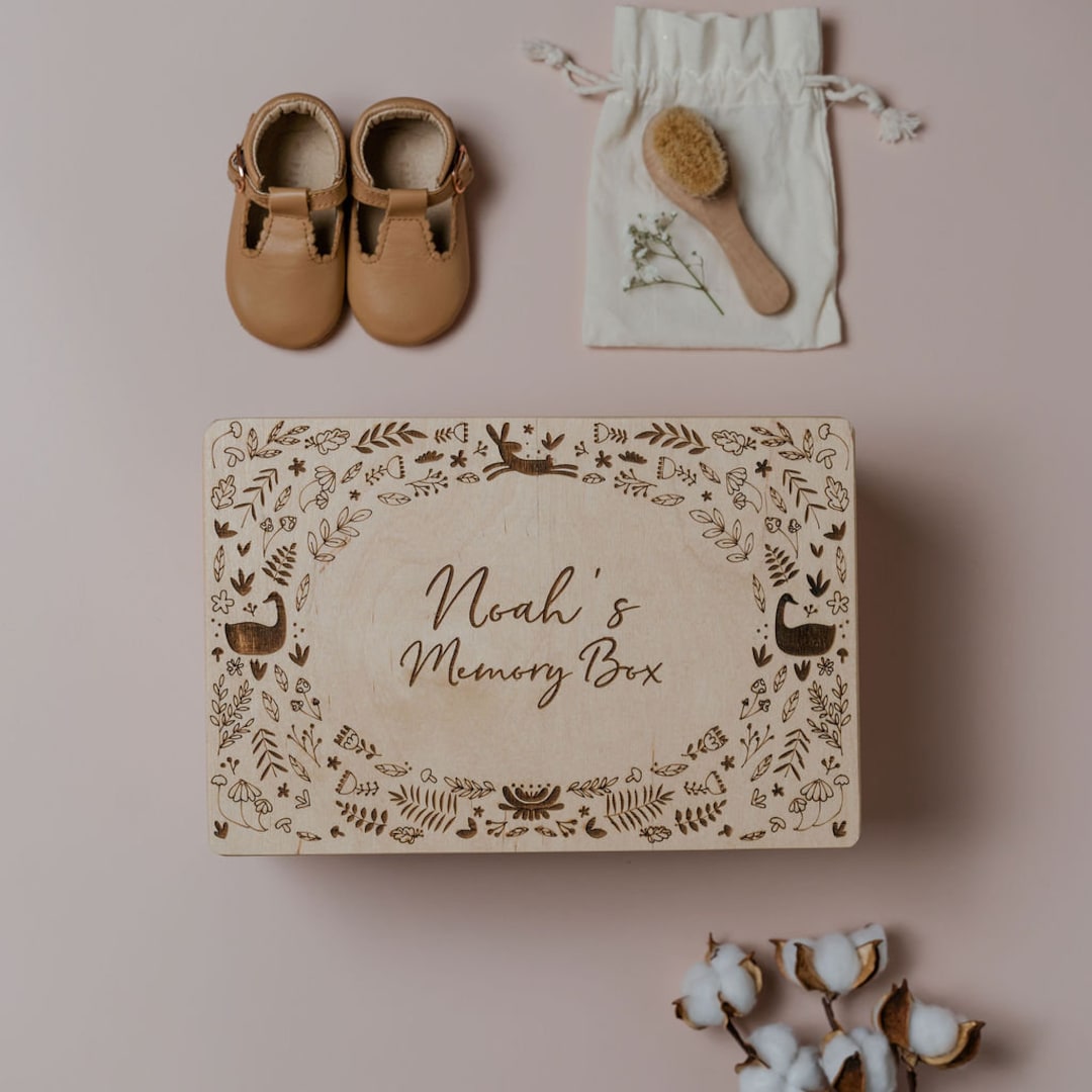 Personalised Woodland Memory Box - Etsy