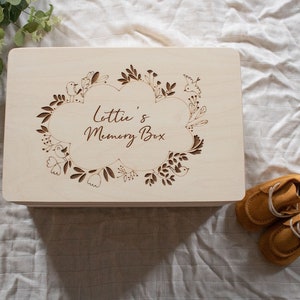 Personalised Bird Wreath Memory Box - Etsy