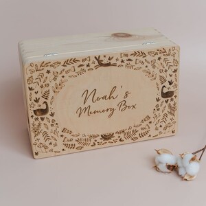 Personalised Woodland Memory Box - Etsy