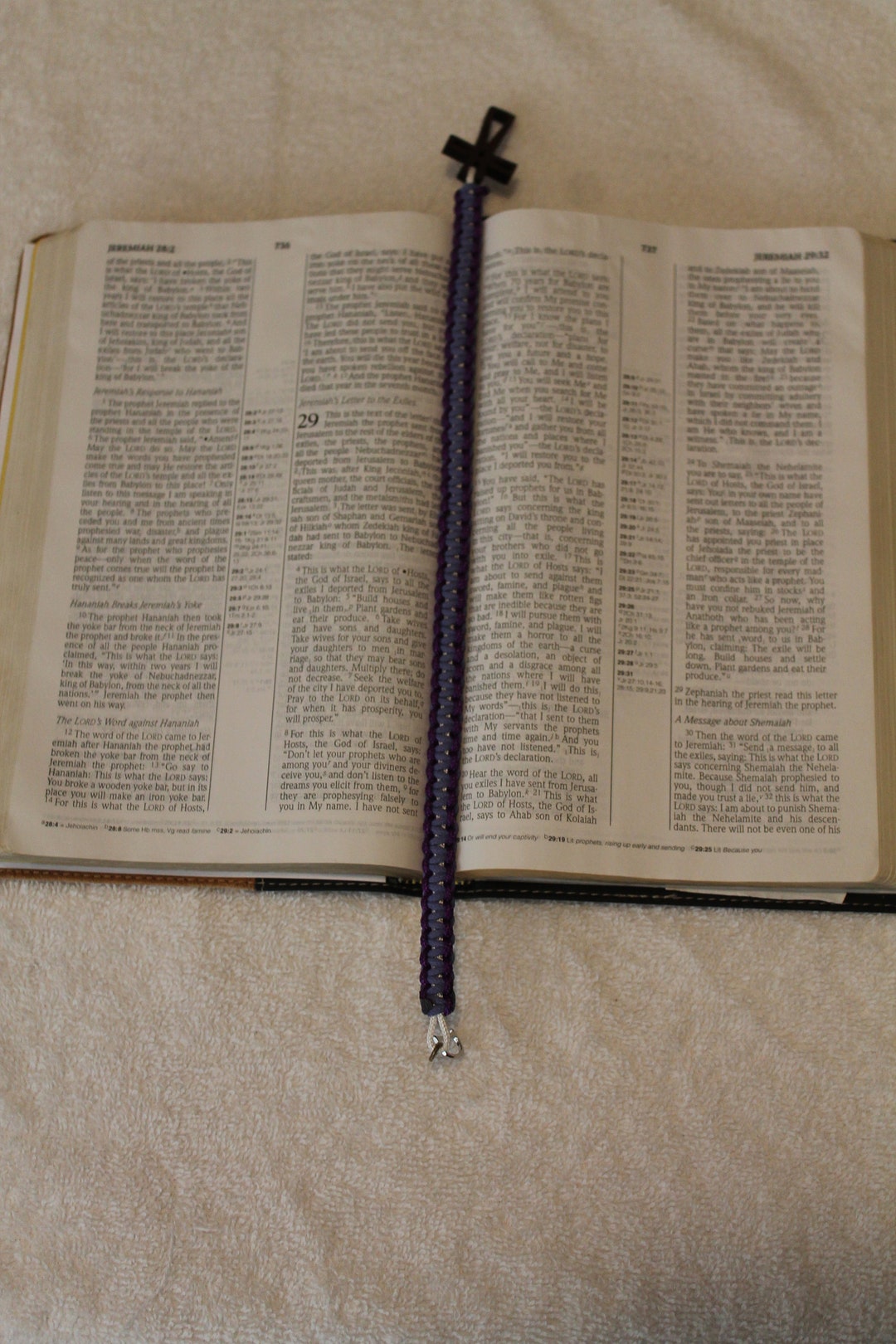 Bible Marker With Cross and Letter - Etsy