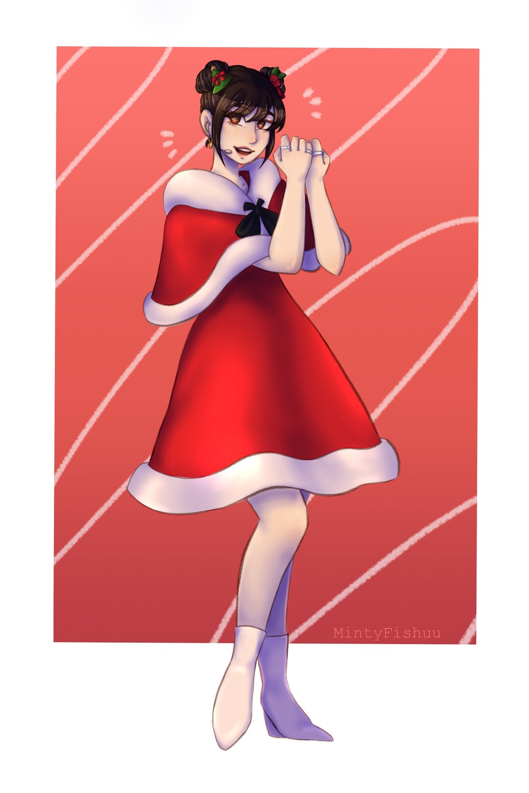 LOONA Chuu All I Want for Christmas Print - Etsy
