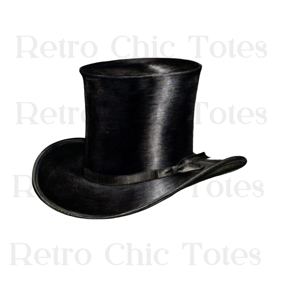 Vintage Top Hat PNG, Victorian Gentleman Hat Clipart, Steampunk ...