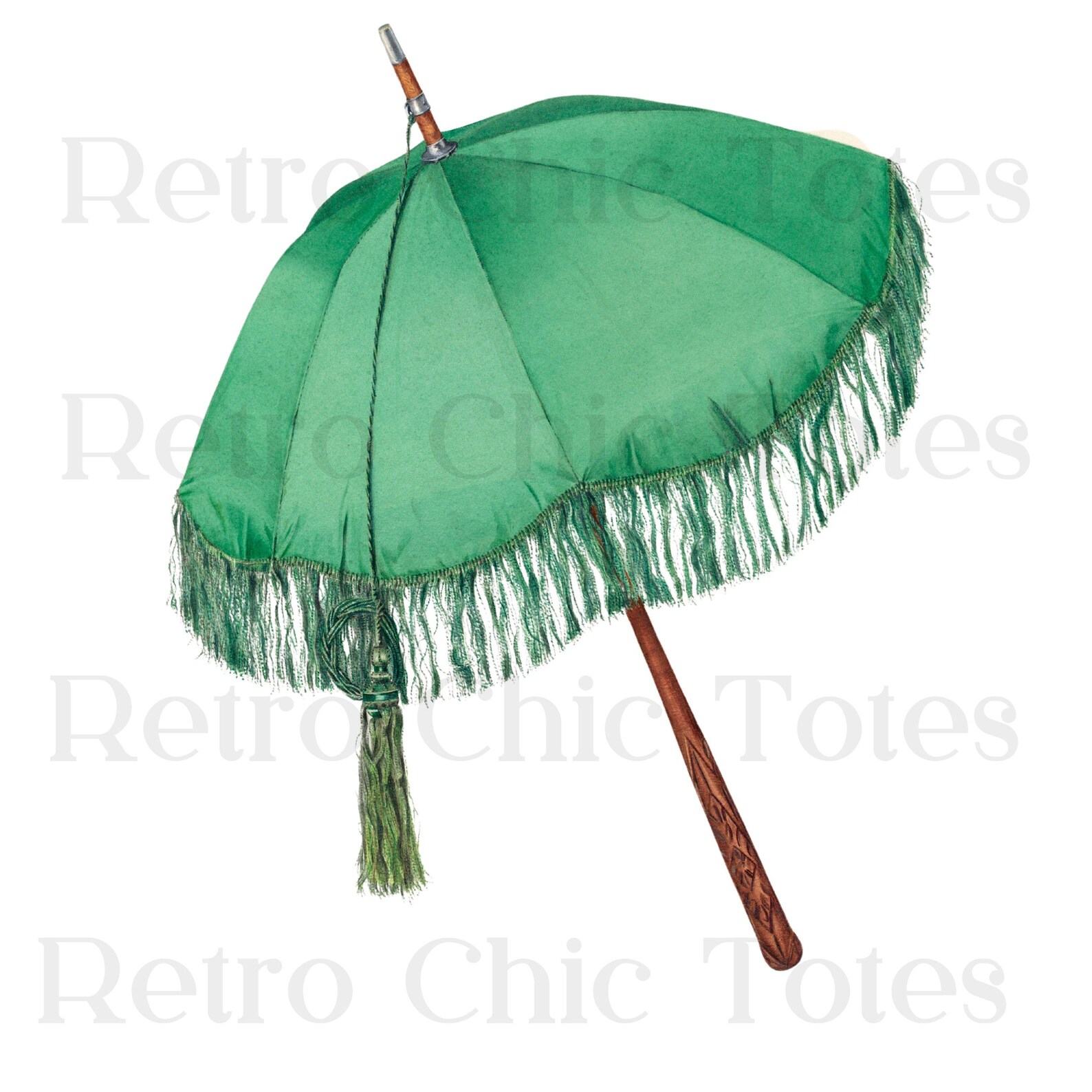 Vintage Green Parasol PNG, Antique Victorian Umbrella Clipart, Elegant ...