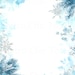 A4 Winter Snowflake Border Printable, Blue Pine Letterhead Template ...