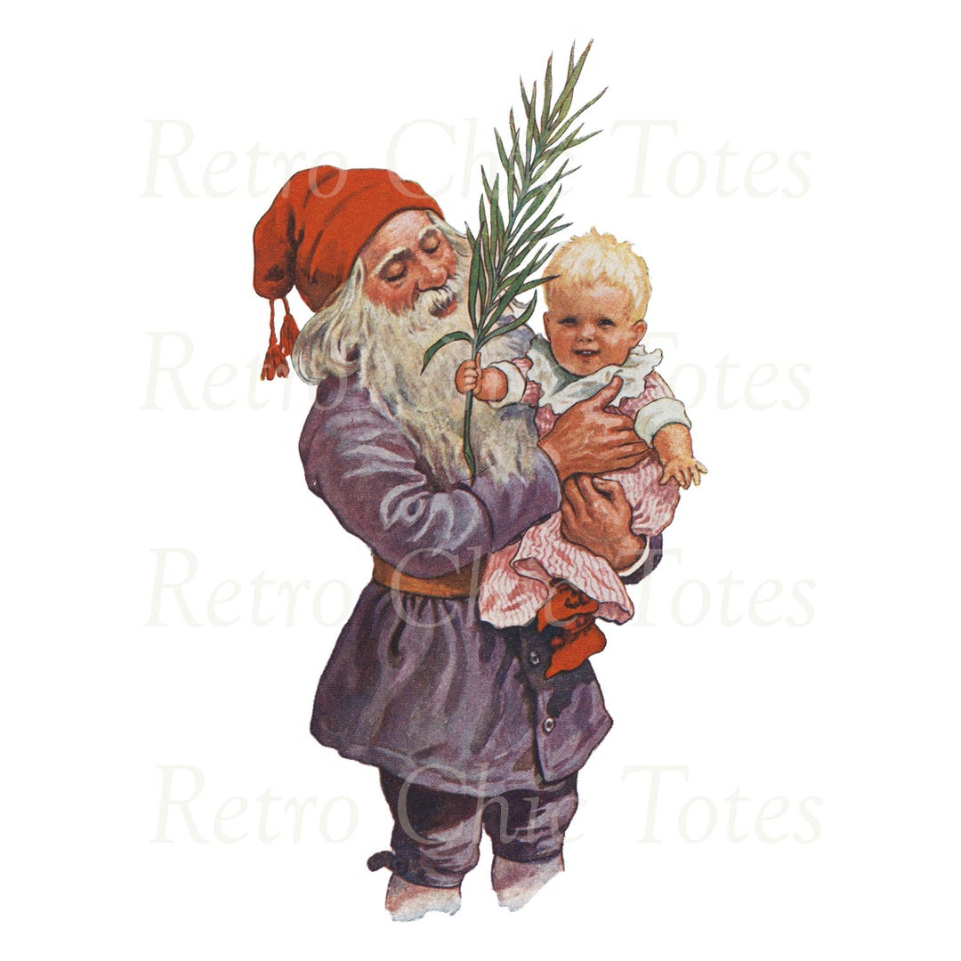 Vintage Christmas Illustration, Christmas Digital Download, Png for ...