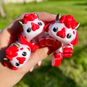 Red Cow Articulated Fidget - Etsy