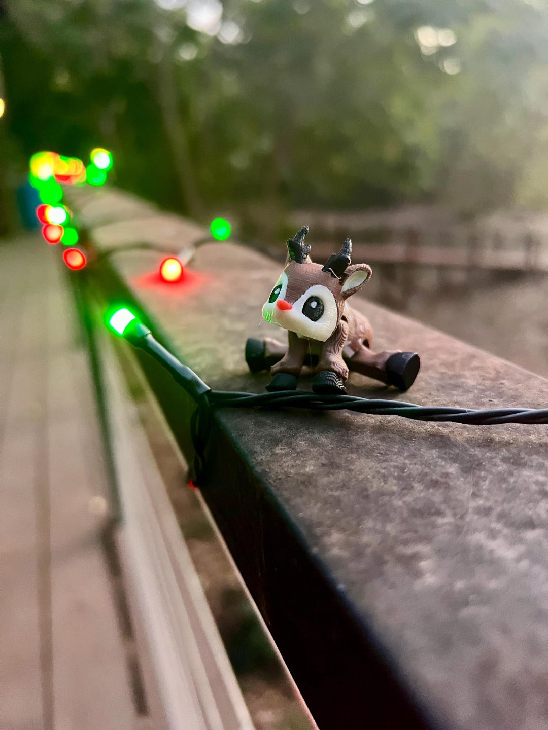 Red Nosed Reindeer Articulated Fidget - Etsy